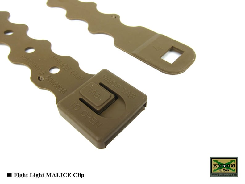 Fight Light MALICE Clips Coyote Brown Long set of 4 Clips - Etsy
