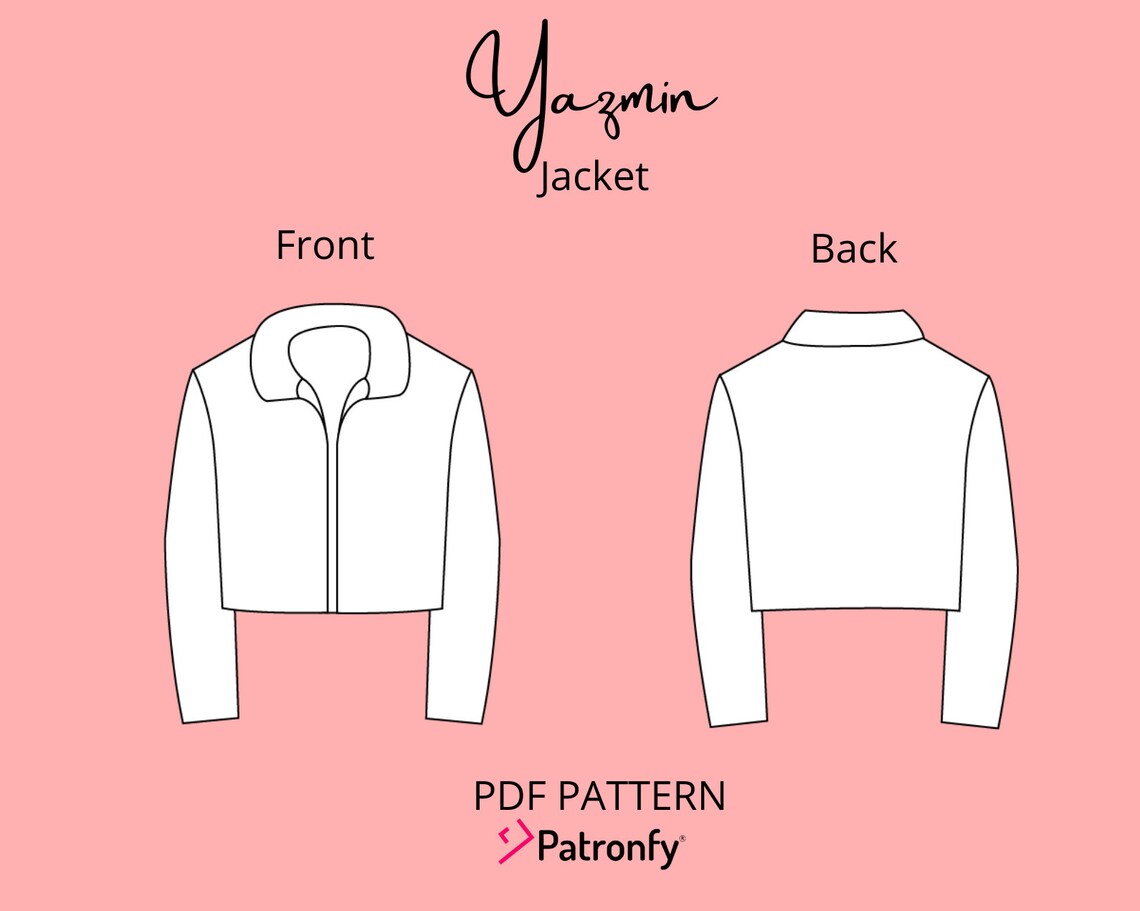 Yazmin Jacket PDF Sewing Pattern Oversized Jacket Pattern - Etsy Canada