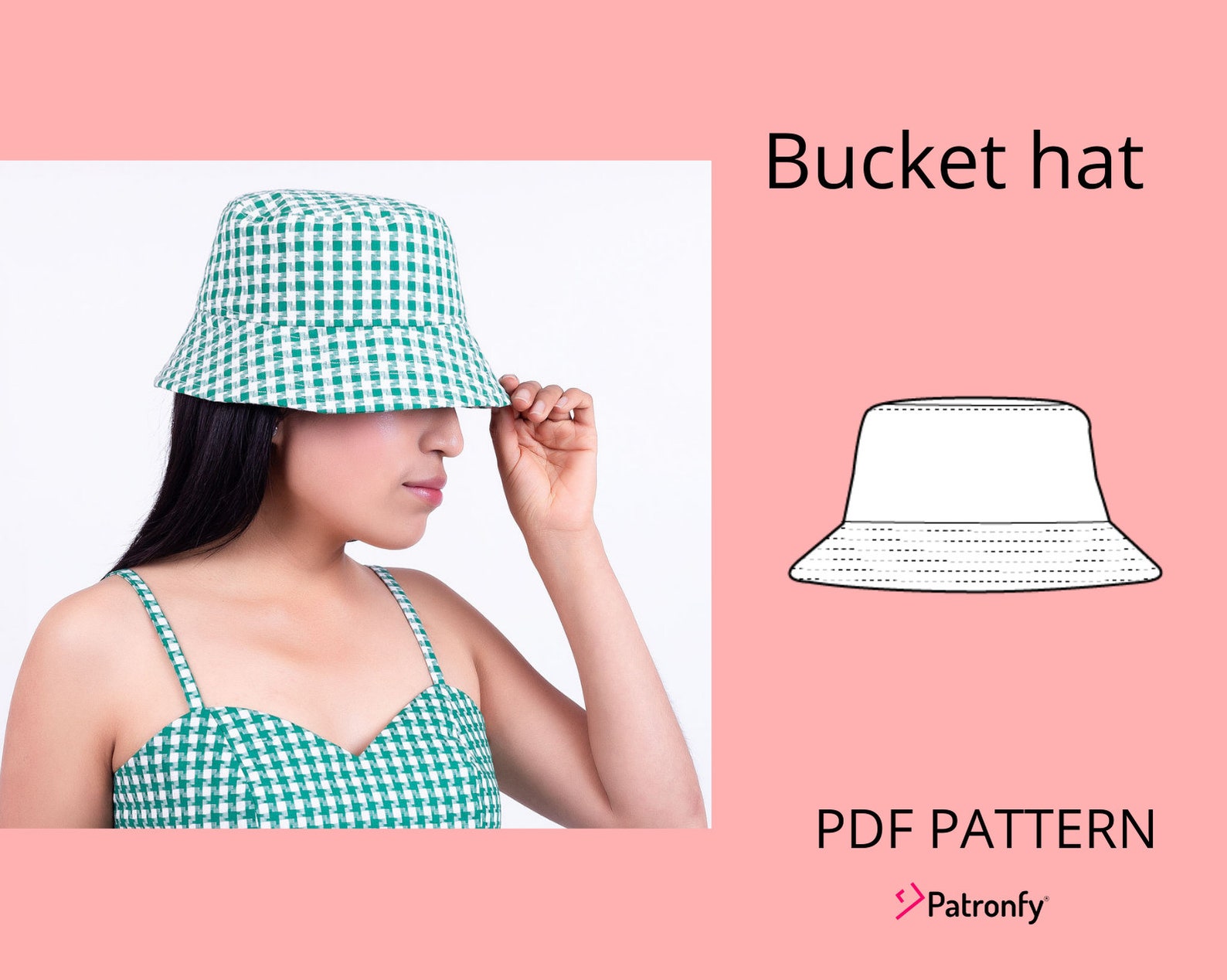 PDF Bucket Hat Sewing Pattern Bucket Hat PDF Sewing Pattern | Etsy