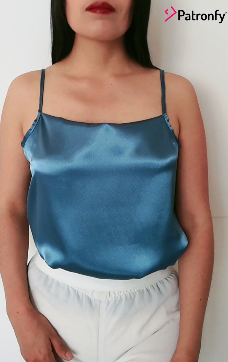 Sabrina Blouse PDF Sewing Pattern Cowl Neck Cami Top - Etsy