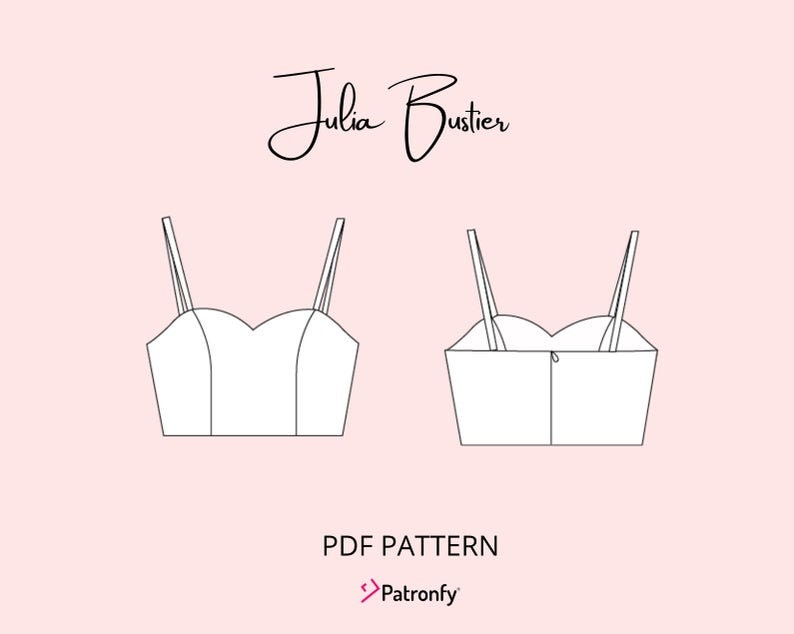 Julia Bustier PDF Sewing pattern Bustier Pattern 6 | Etsy