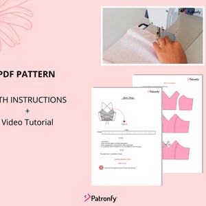 Alisson Open Back Top | PDF Sewing Pattern | 6 SIZES | Instant Download ...