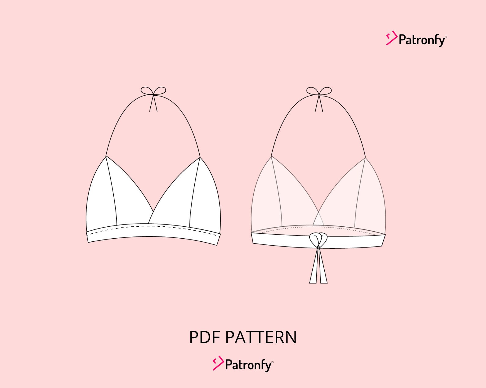 Nancy Bralette PDF Sewing Pattern Bralette Pattern 6 | Etsy