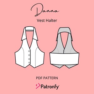 Tania Halter Crop Top Digital Pattern Vest Halter Pattern PDF Sewing ...