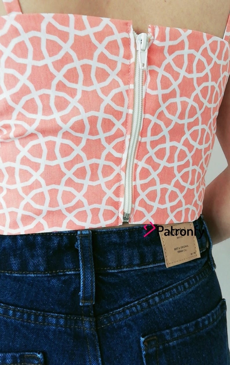 Julia Bustier PDF Sewing Pattern Bustier Pattern 6 SIZES - Etsy Canada