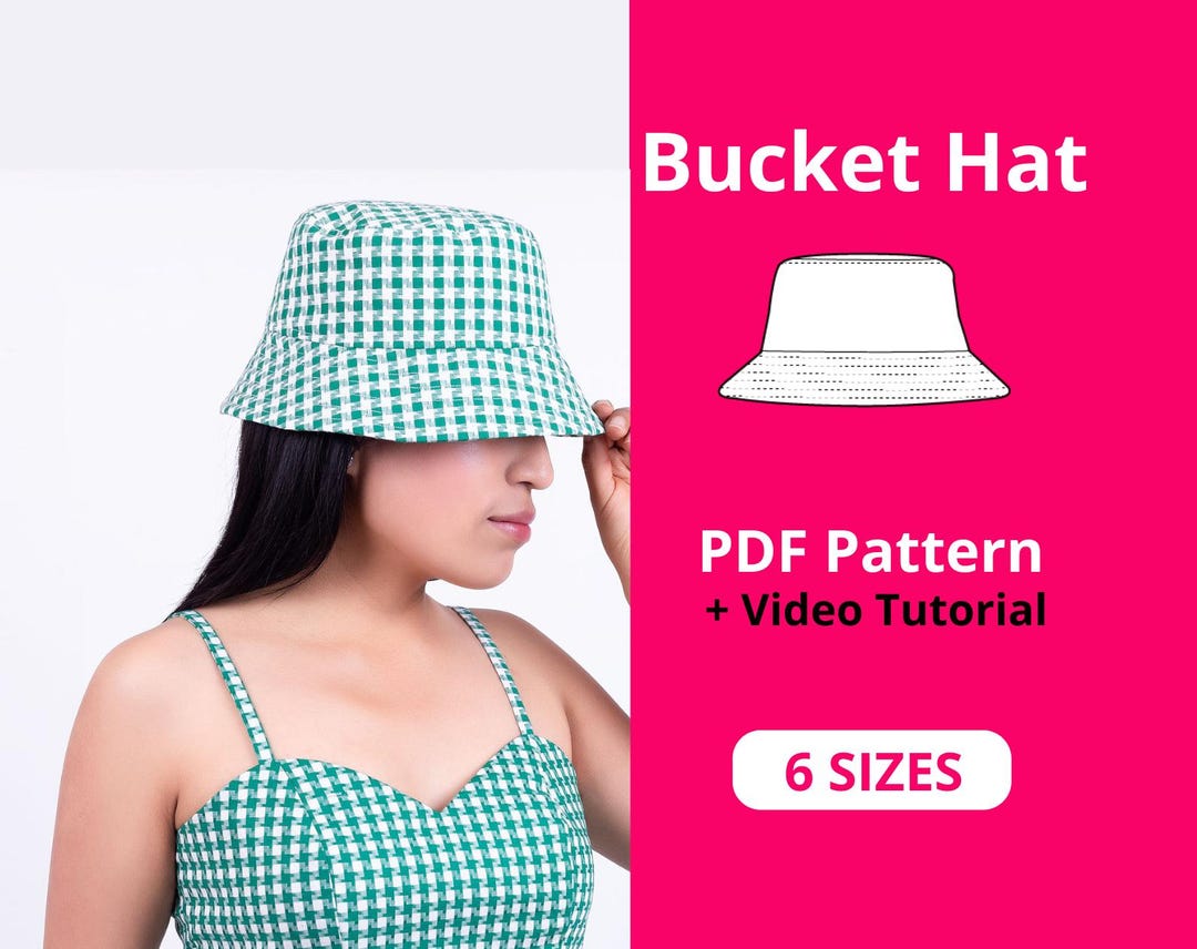 PDF Bucket Hat Sewing Pattern | Bucket Sewing Pattern Digital | Bucket ...
