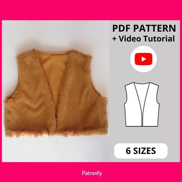Fur Vest Pattern - Etsy