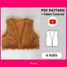 Danna Vest Halter PDF Sewing Pattern Backless Crop Top Sewing Waistcoat ...