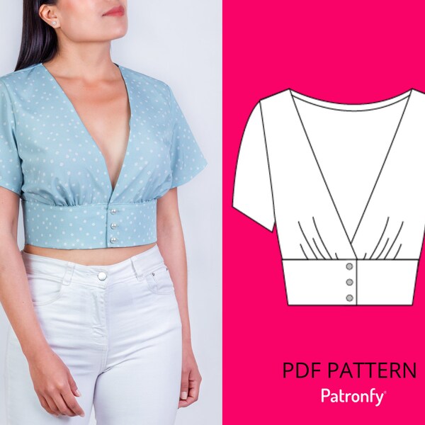 Crop Top Pattern - Etsy