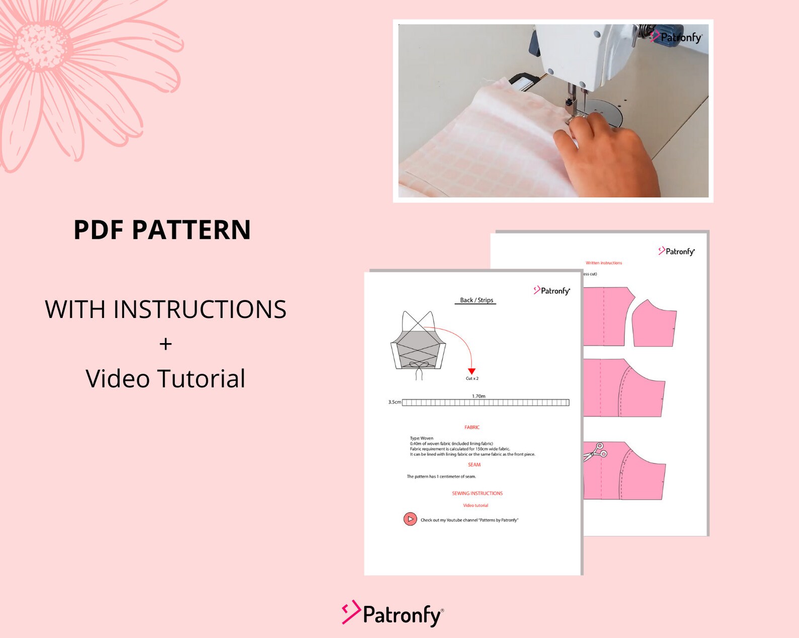 Michelle Open Back Top PDF Sewing Pattern 6 SIZES - Etsy