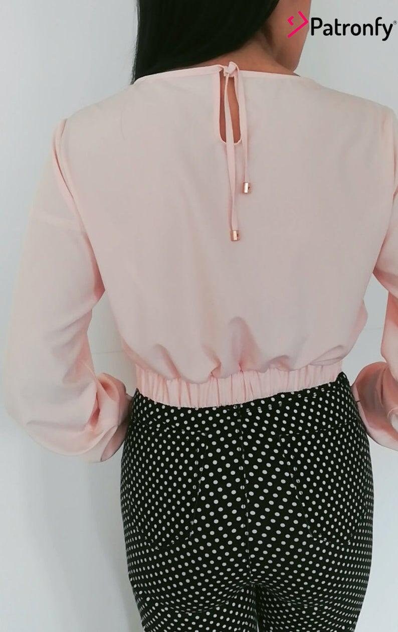 Sofia Blouse Pattern PDF Sewing Pattern V Neck Blouse - Etsy