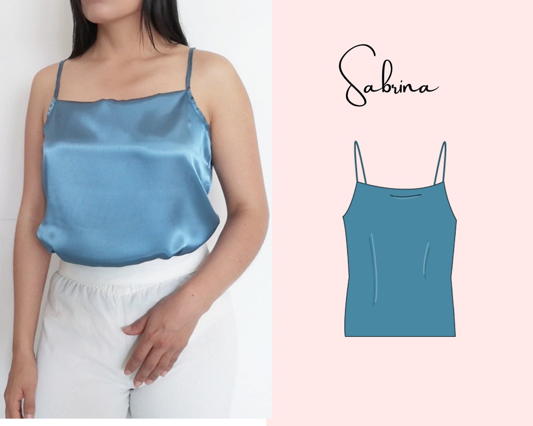 Sabrina Blouse PDF Sewing Pattern Cowl Neck Cami Top - Etsy