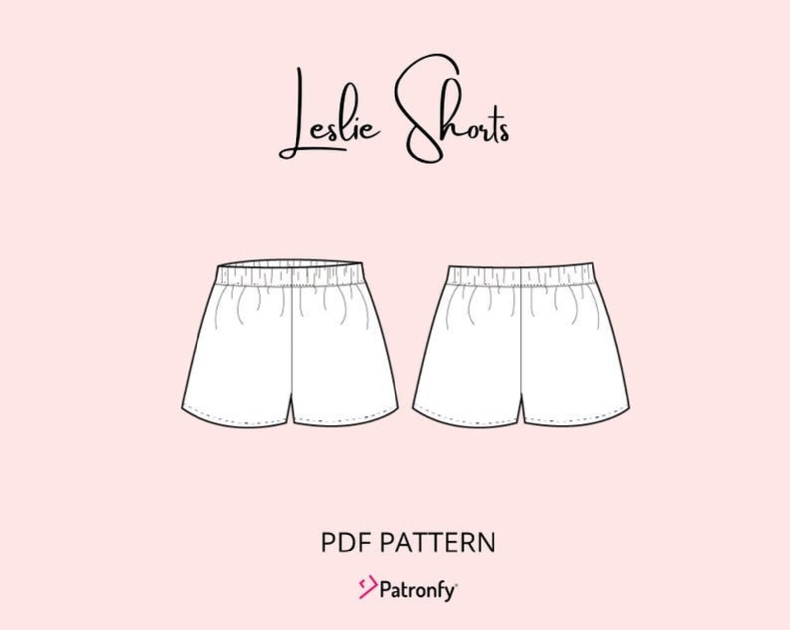Leslie Shorts Digital PDF Sewing Pattern Shorts Pattern - Etsy