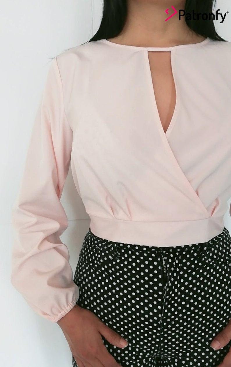 Sofia Blouse Pattern PDF Sewing Pattern V Neck Blouse - Etsy
