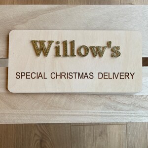 Christmas Crate/ Box Sign / Special Delivery Sign - Etsy