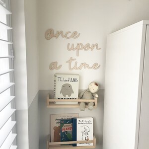 Once Upon a Time Signage, Wall Art, Wooden/ Acrylics Name Sign, Nursery ...