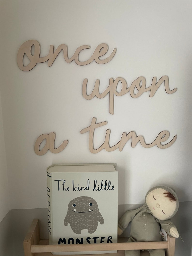 Once Upon a Time Signage Wall Art Wooden/ Acrylics Name - Etsy
