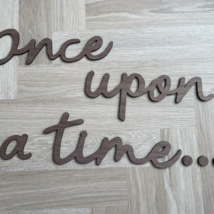 Once Upon a Time Signage, Wall Art, Wooden/ Acrylics Name Sign, Nursery ...