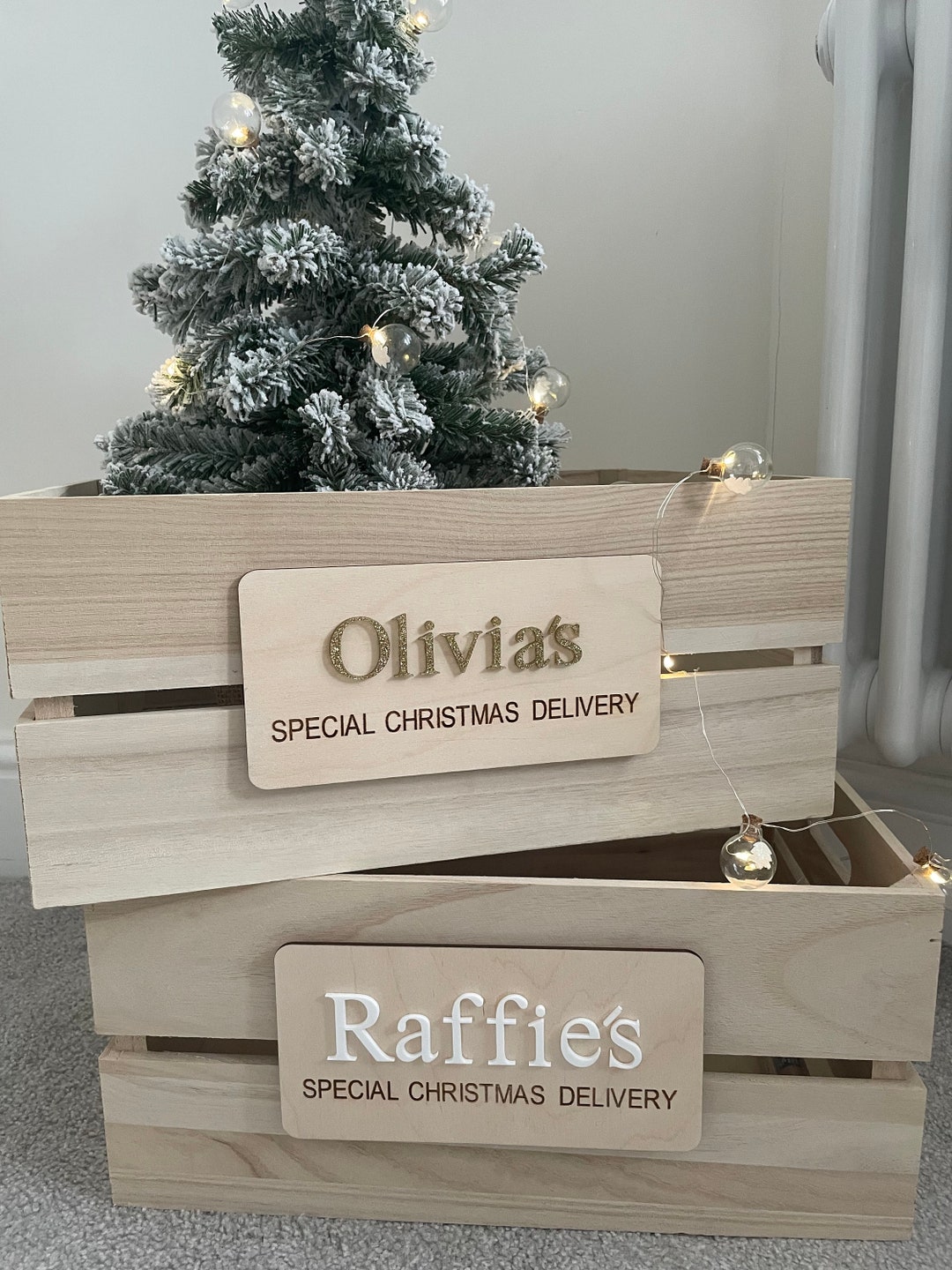 Christmas Crate/ Box Sign / Special Delivery Sign - Etsy