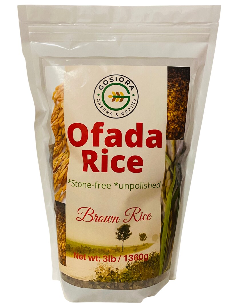 Ofada Rice / Unpolished Brown Rice 3lbs - Etsy