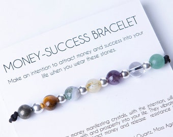 Money Crystals Set, Crystals for Manifesting Money, Abundance Crystals ...