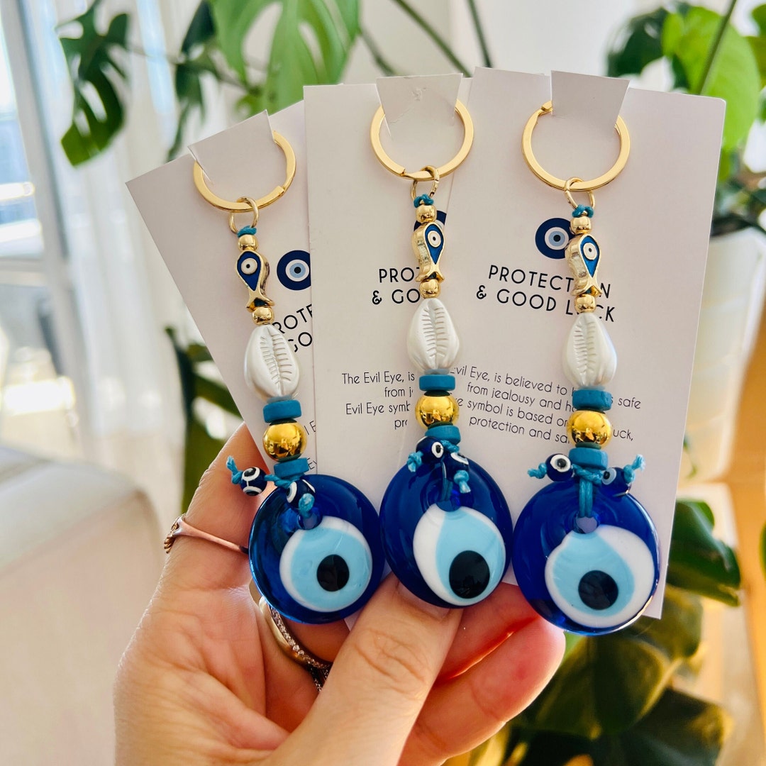 Evil Eye Keychain, Lucky Evil Eye Keychain, Evil Eye Key Ring Bag Charm ...