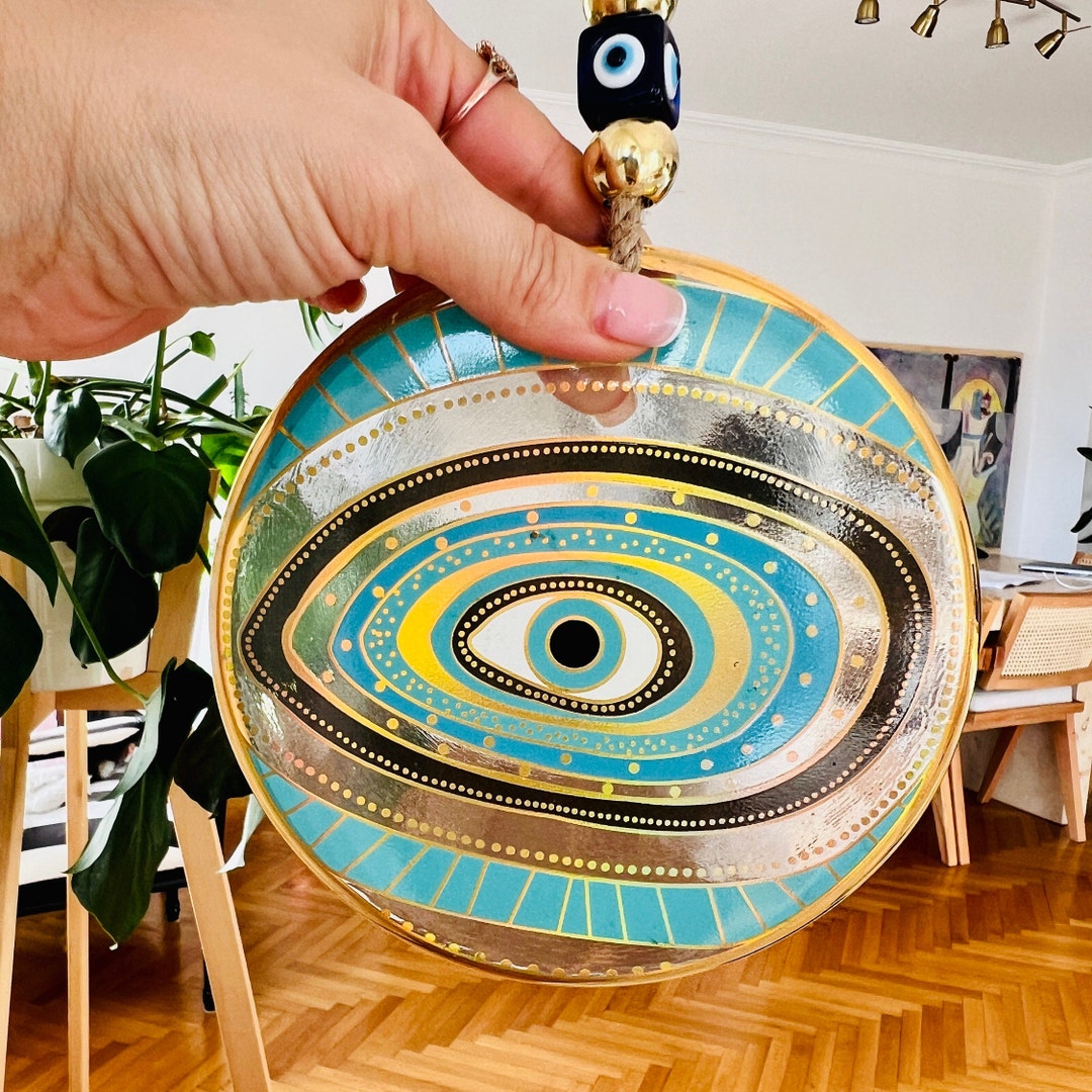 Evil Eye Wall Hanging, 15 Cm Wall Decor, House Protection, Home Decor ...