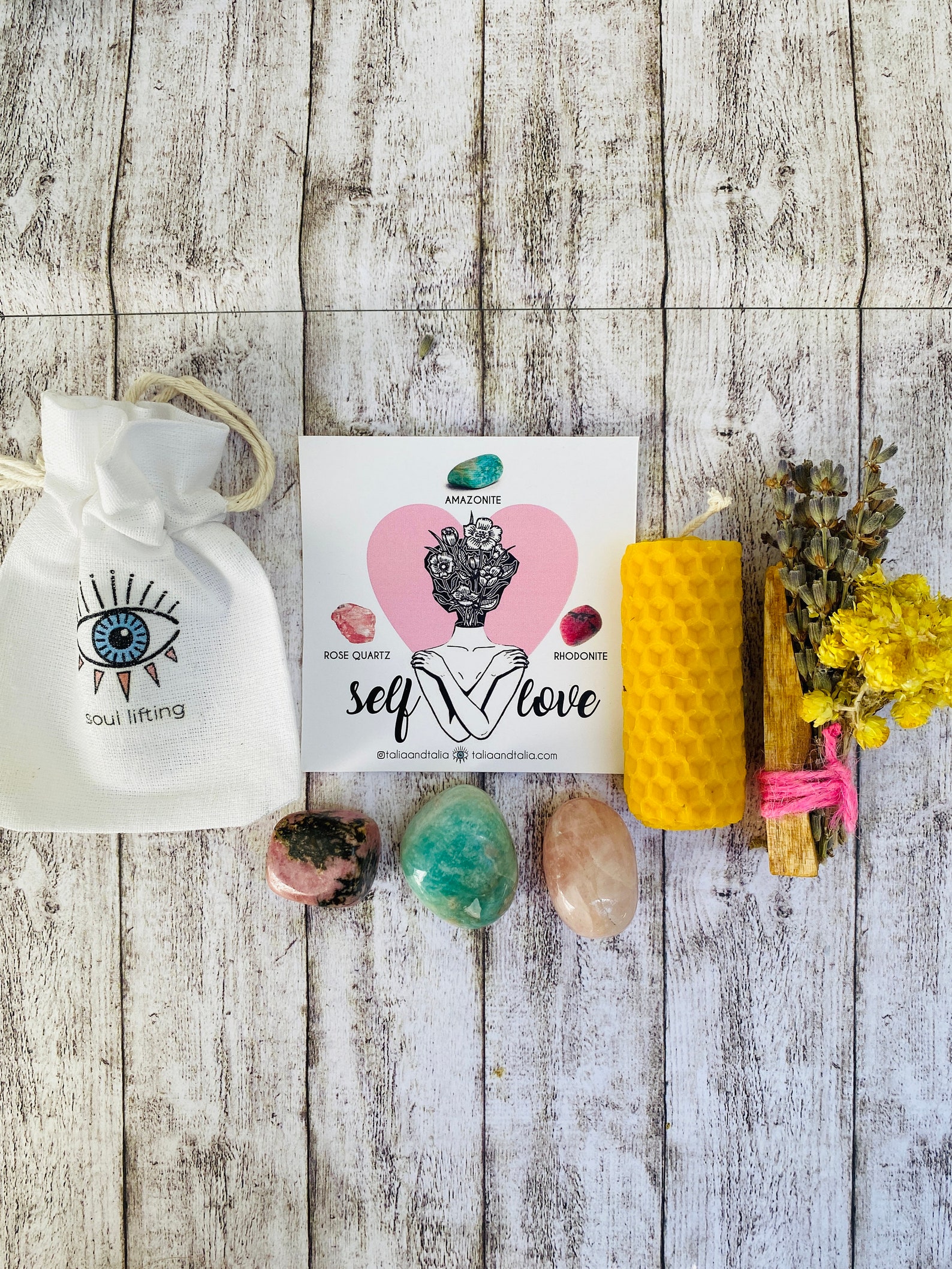Self Love Crystal Set Love Crystals Crystal Healing Set - Etsy