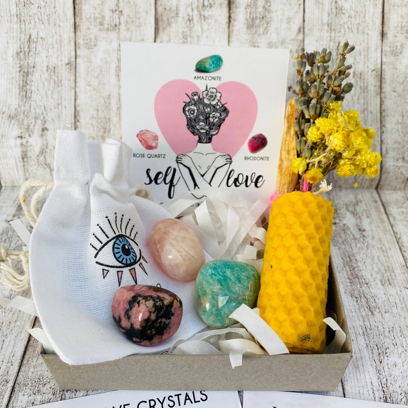 Self Love Crystal Set Love Crystals Crystal Healing Set - Etsy