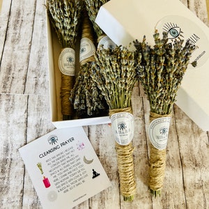 LAVENDER Smudge Stick /smoke Cleanse Wand/incense Cleanser/smoke ...