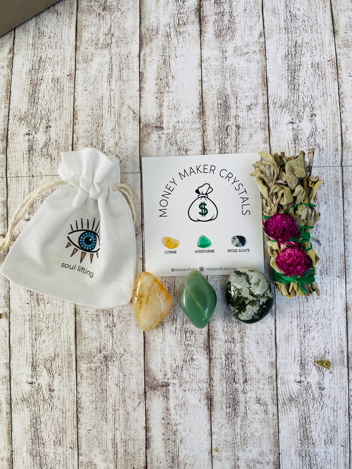 Money Crystals Set Crystals for Manifesting Money Abundance - Etsy