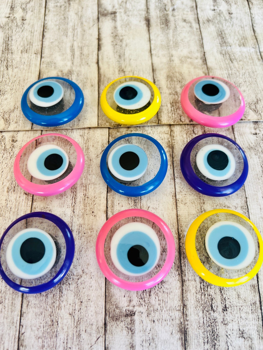 Evil Eye Magnet, Glass Evil Eye Magnet,home Decor, Fridge Magnet, Home ...