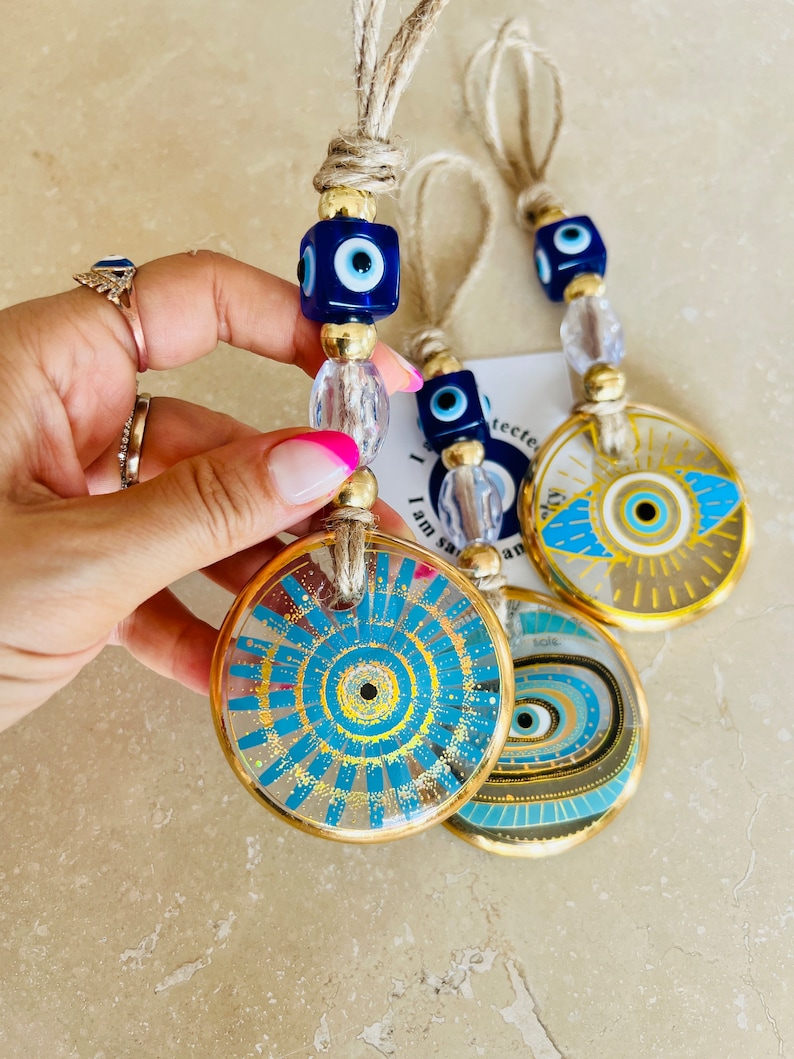 14K Gold Evil Eye Wall Hanging: Turkish Home Protection Charm - Etsy