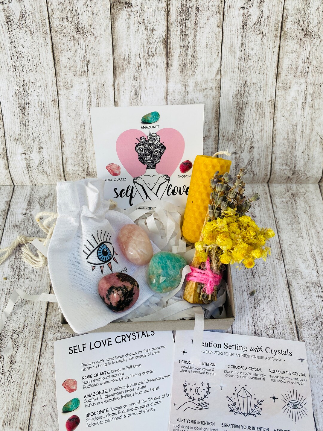 Self Love Crystal Set, Love Crystals, Crystal Healing Set, Healing ...