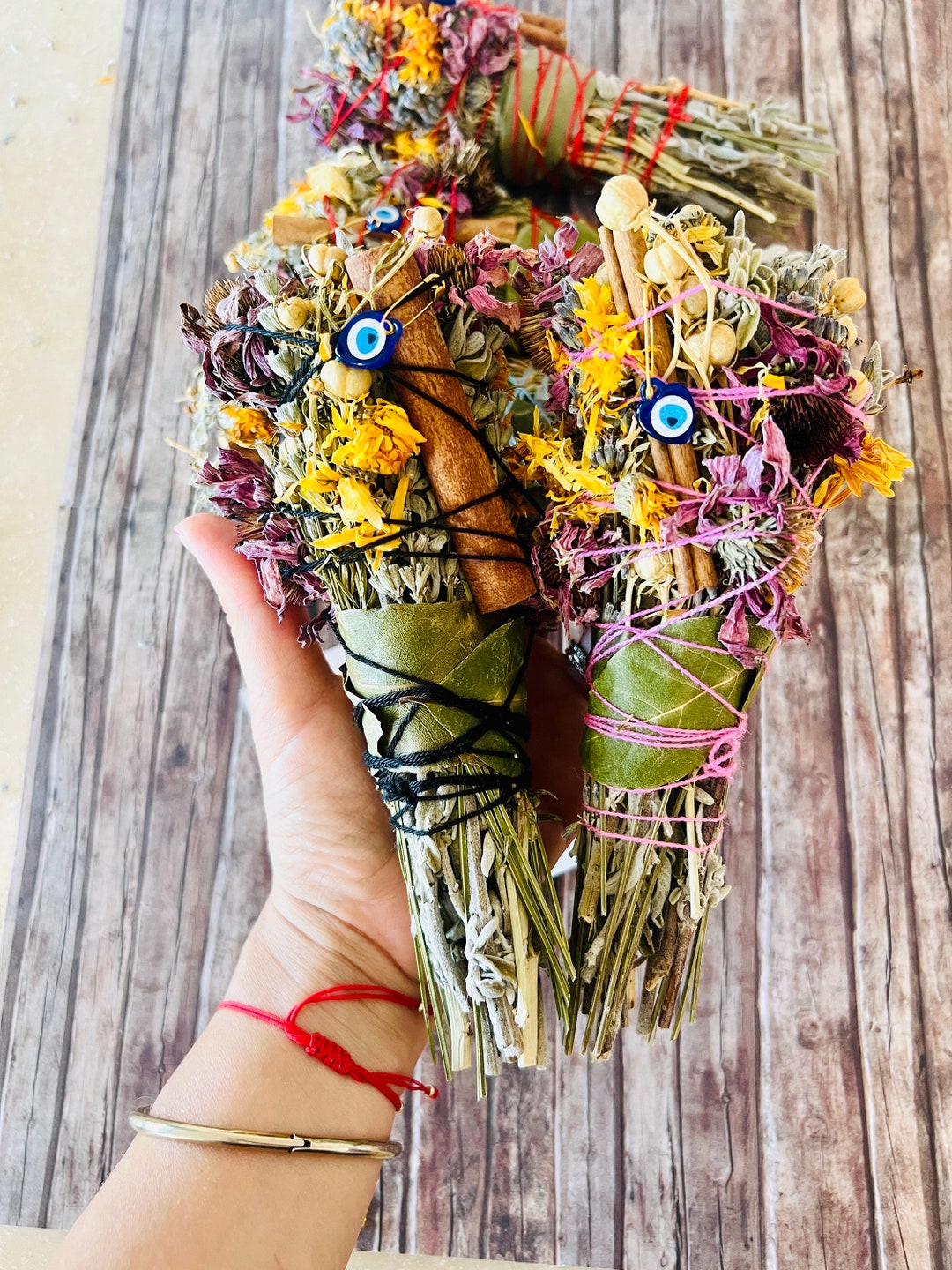 White Sage, Lavender, Peganum, Daphne, Calendula, Herbal Smoke ...