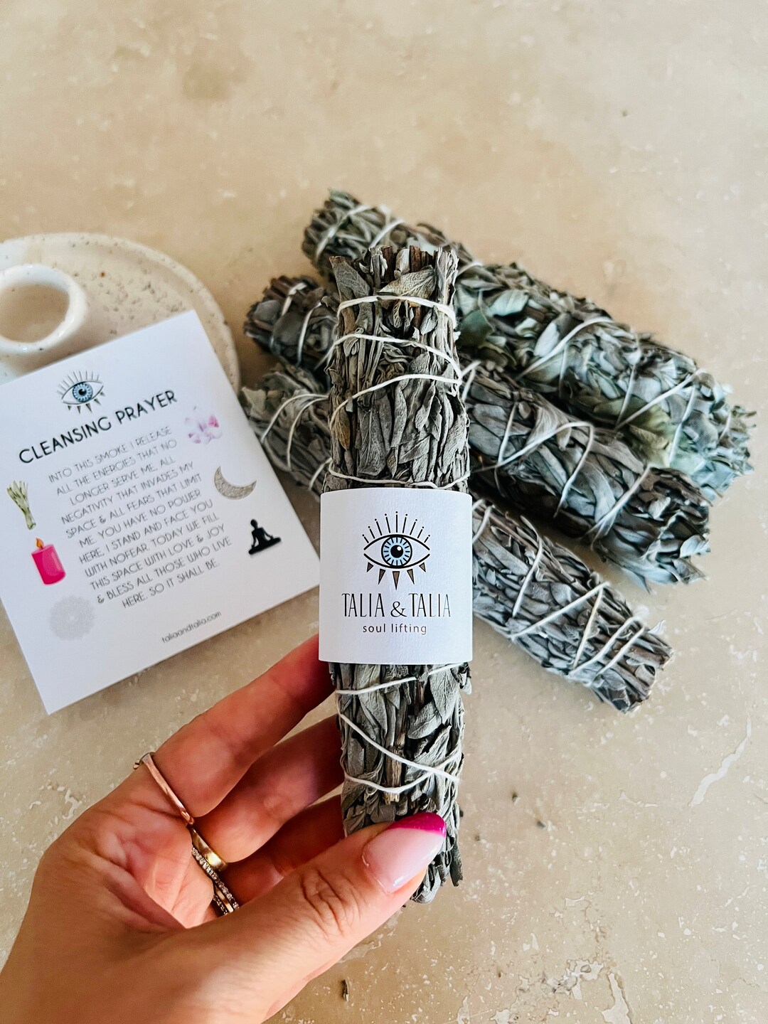 White Sage Bundles for Spiritual Renewal, White Sage Smudge Sticks ...