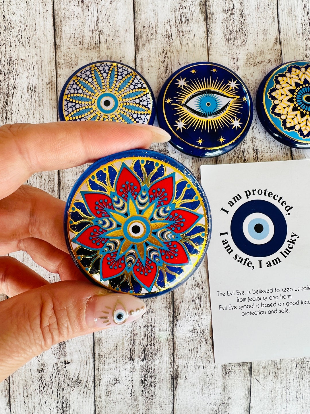 Evil Eye Fridge Magnet: Turkish Home Protection Decor - Etsy