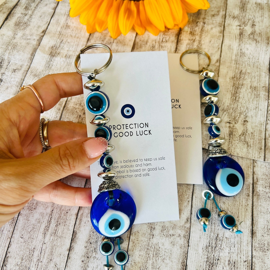 Evil Eye Keychain, Gift Ideas, Evil Eye Gift, Bag Charm, New Home Gift ...