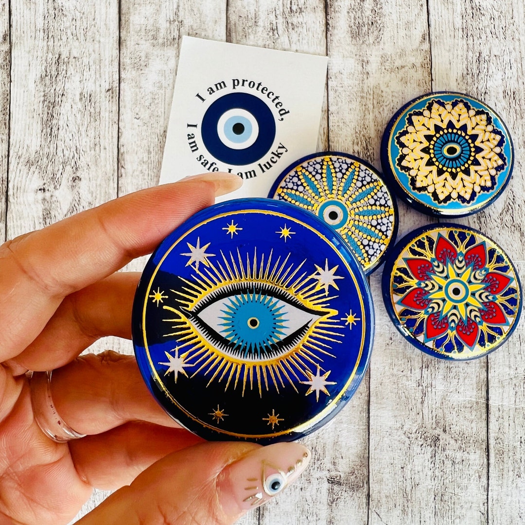 Fridge Magnet, Evil Eye Magnet, House Protection, Home Decor, New Home ...