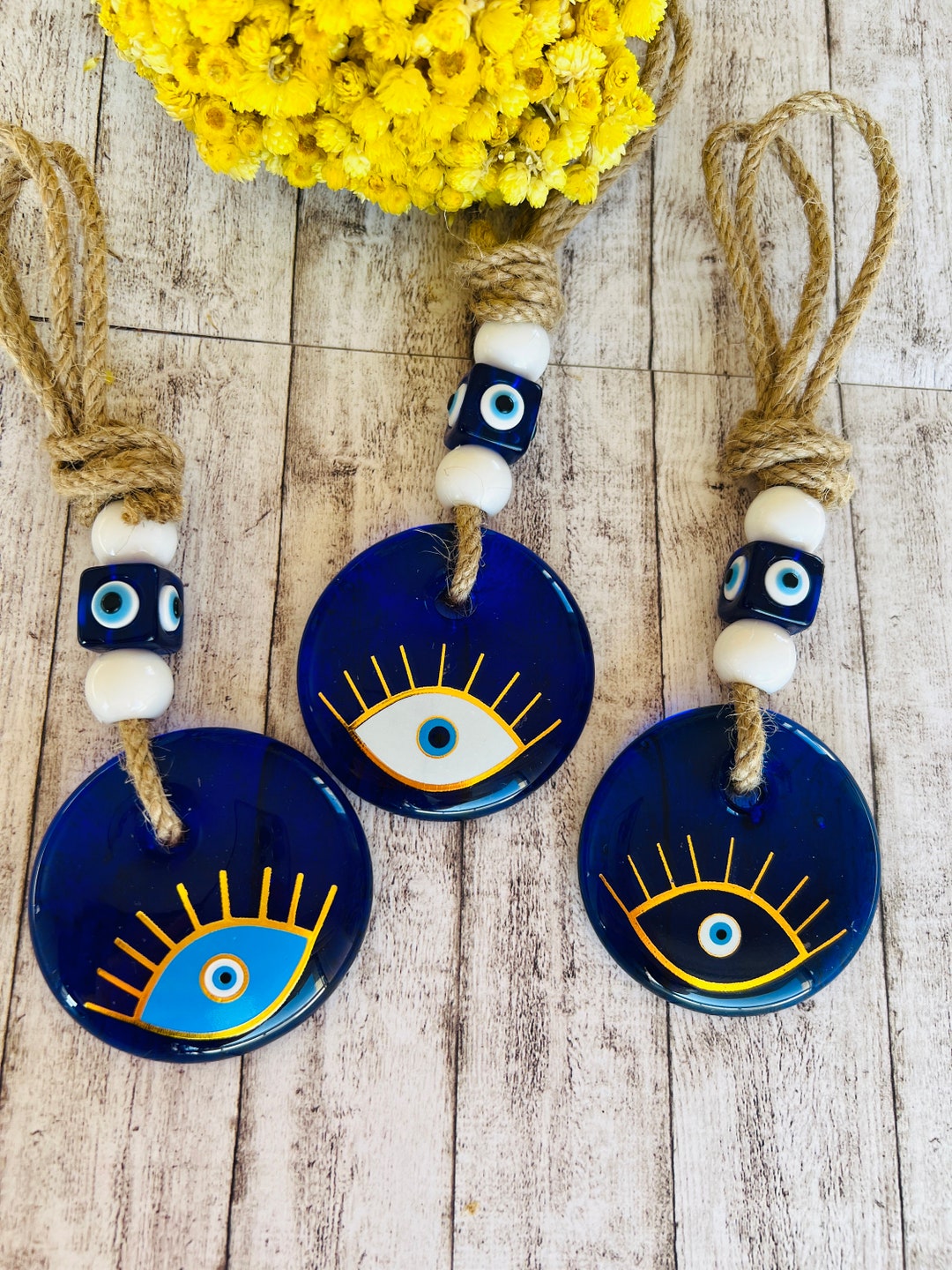 Evil Eye Wall Hanging, Evil Eye Wall Art, Wall Decor, Home Decor, Gift ...