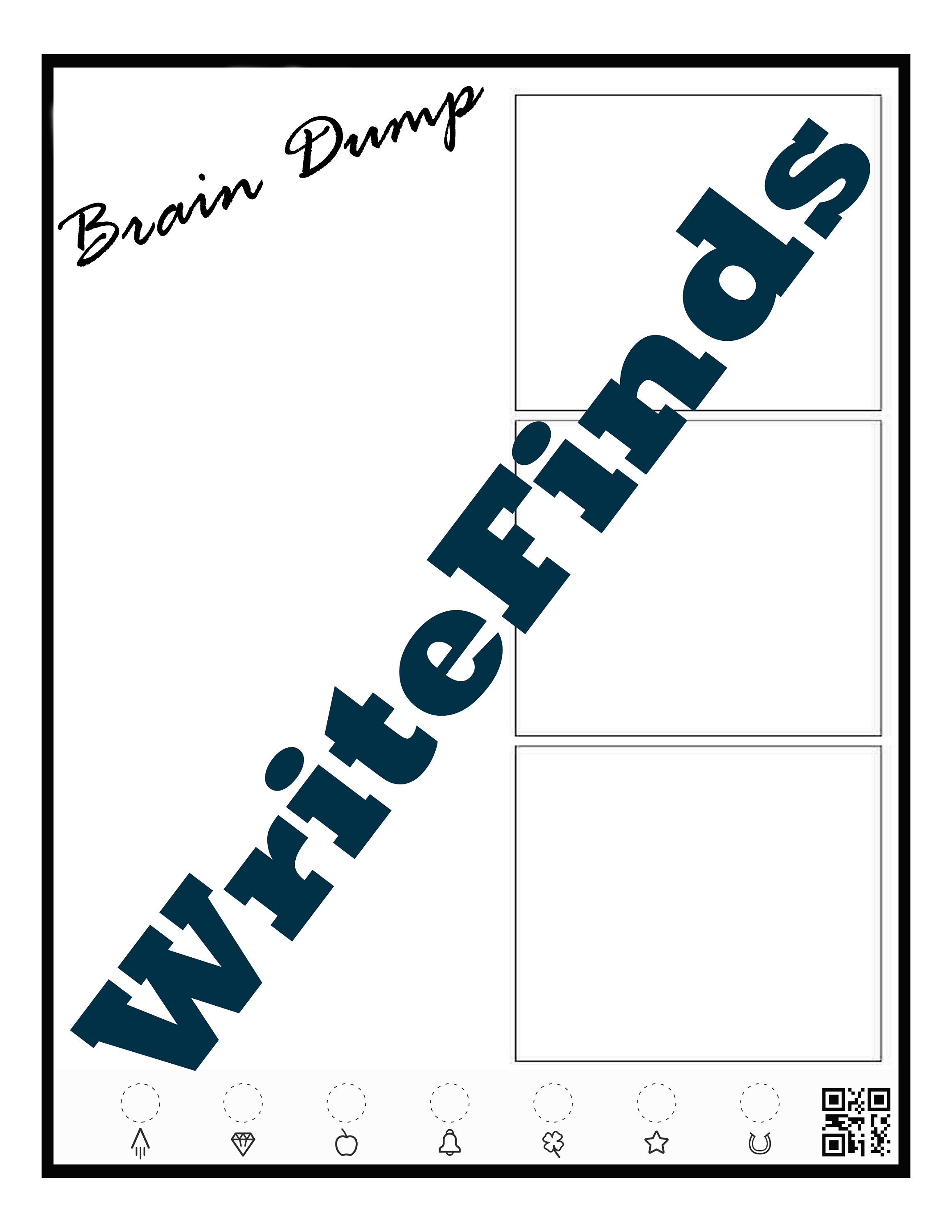 Writer's Brainstorming Worksheets for Rocketbook Notebooks, Author's ...