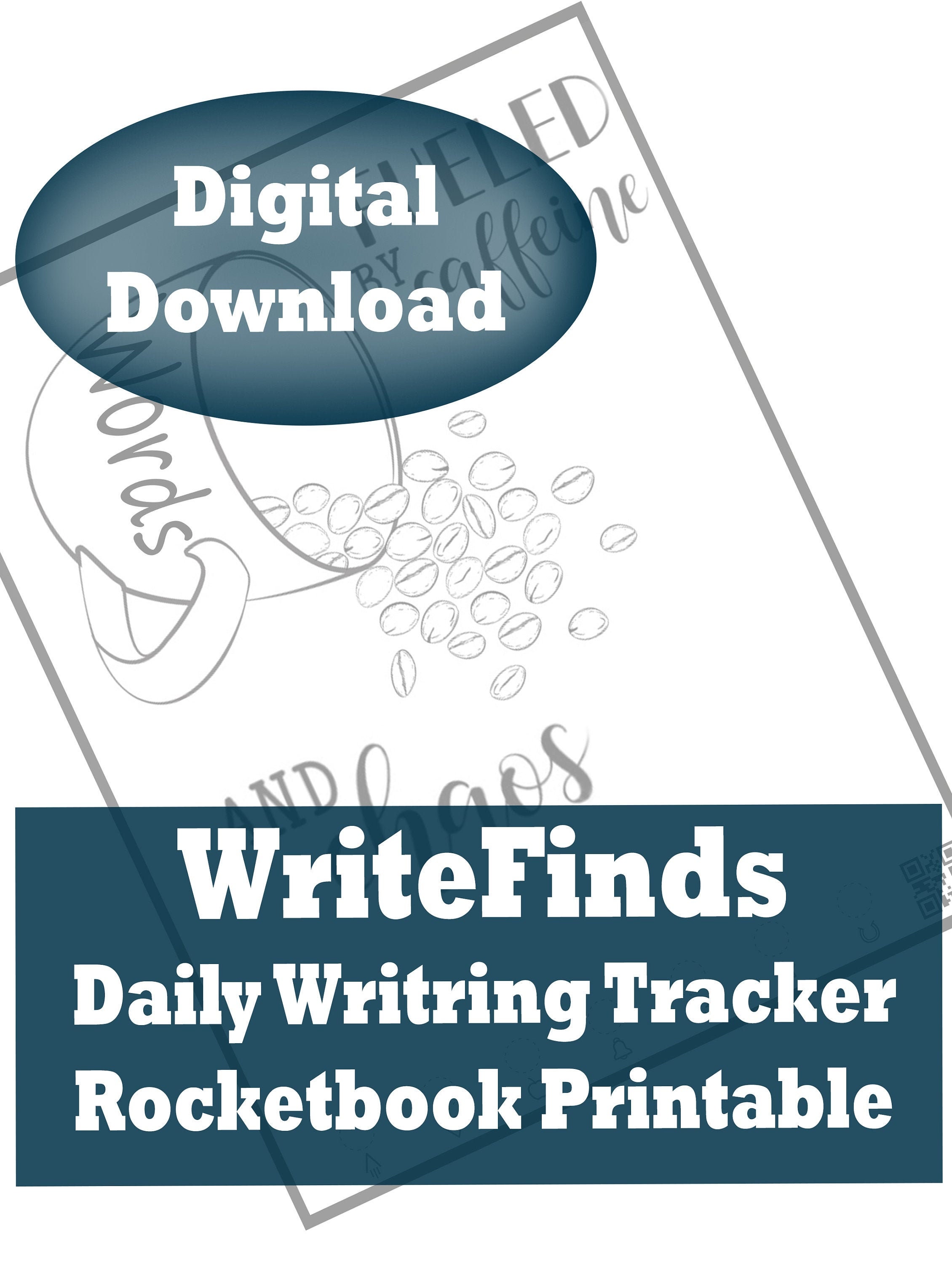 Printable Daily Writing Tracker for Rocketbook Notebooks, Writing ...