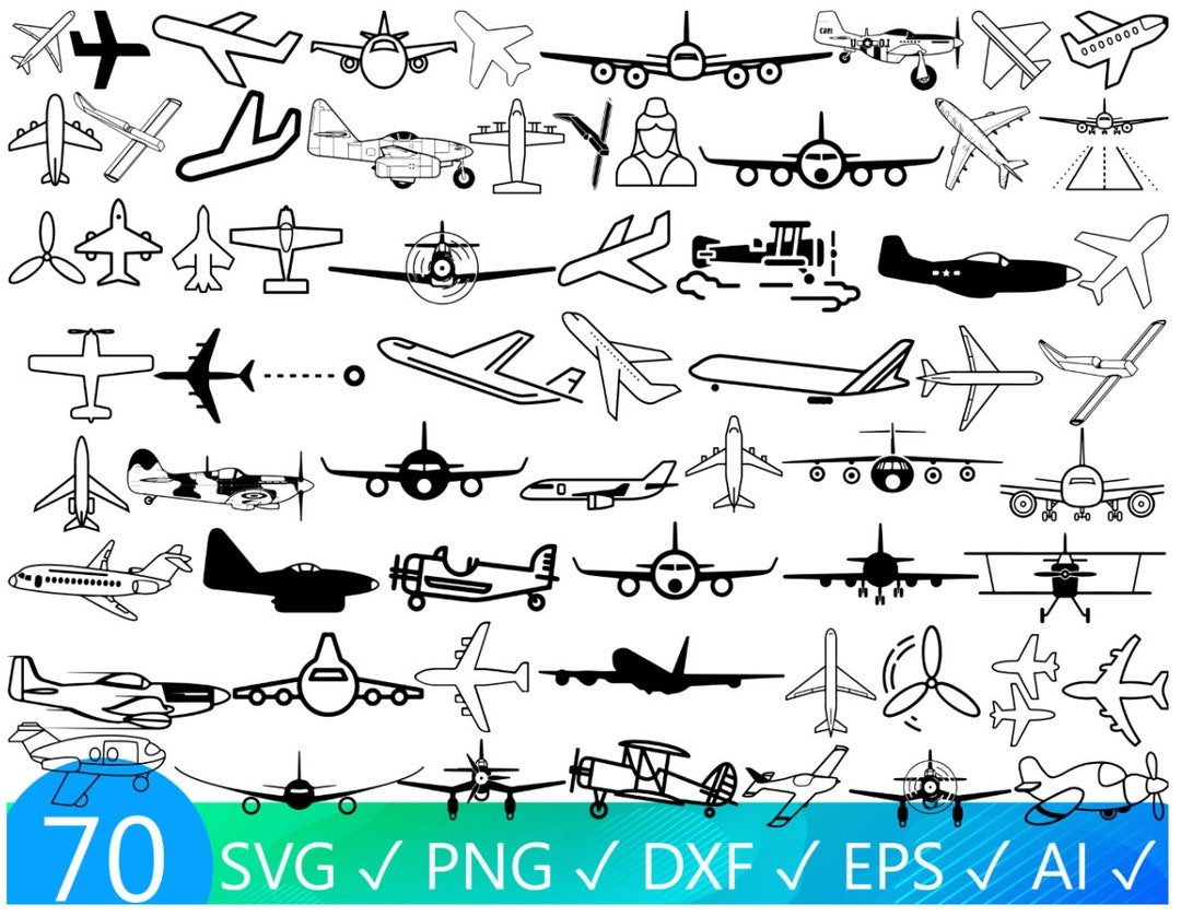 70 Flugzeug Designs, Flugzeug svg, Flugzeug dxf, Flugzeug png, Flugzeug ...