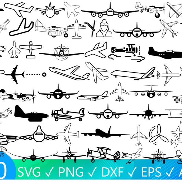 Airplane Dxf Files - Etsy