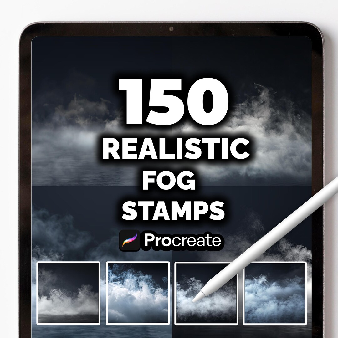 150 Realistic Fog Stamps for Procreate – Mist, Haze, Smoke ...