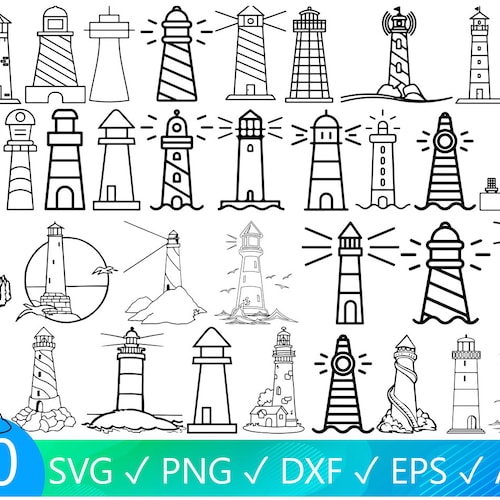 Lighthouse SVG - Etsy