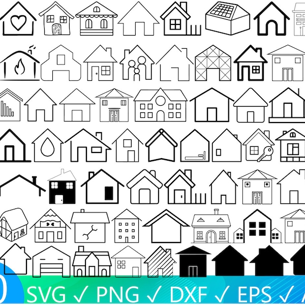 My House Svg - Etsy