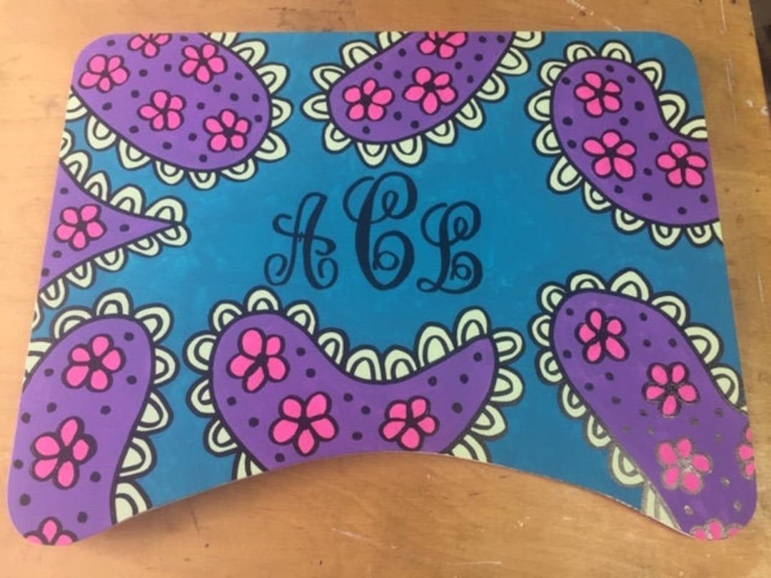 Paisley Design With Name or Monogram - Large Lapboard - Etsy