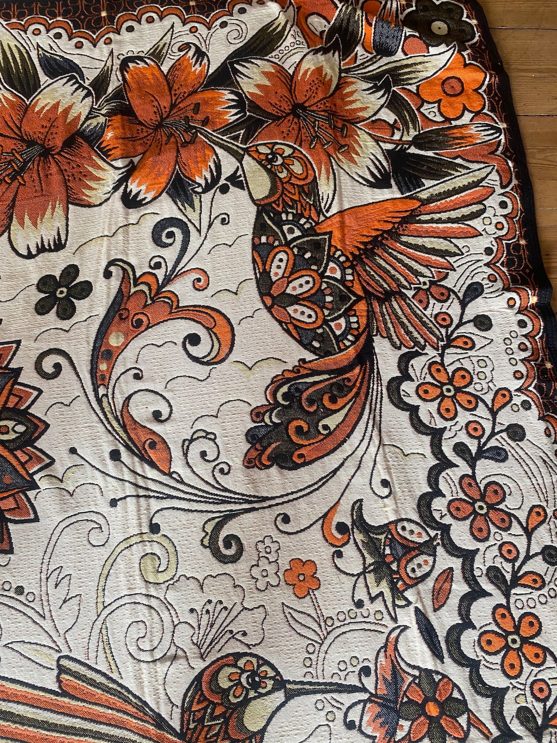 Stunning Hummingbird Colibrì Tapestry Mayan Mexican Art - Etsy