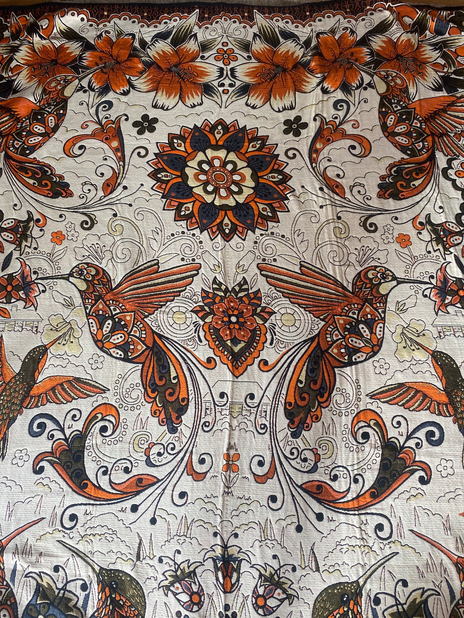 Stunning Hummingbird Colibrì Tapestry Mayan Mexican Art - Etsy